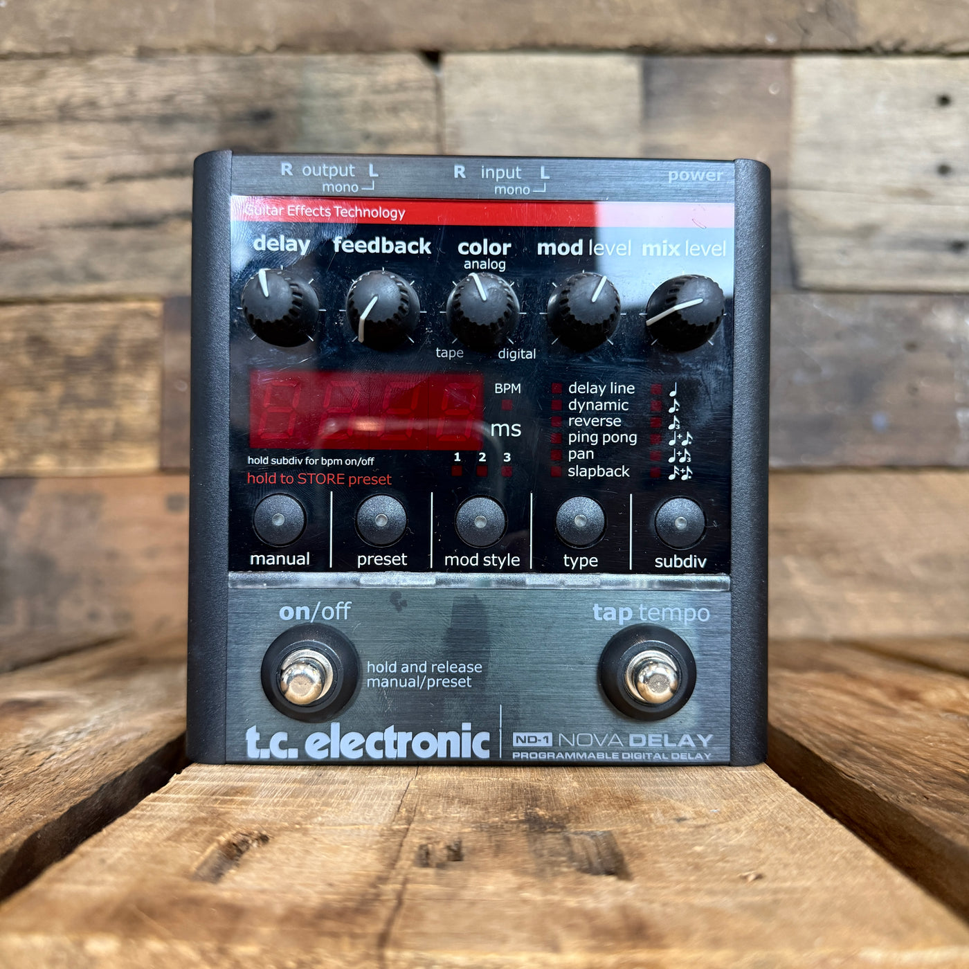 Second Hand TC Electronic ND-1 Nova Delay w Tap Tempo Mod — Pedal Empire