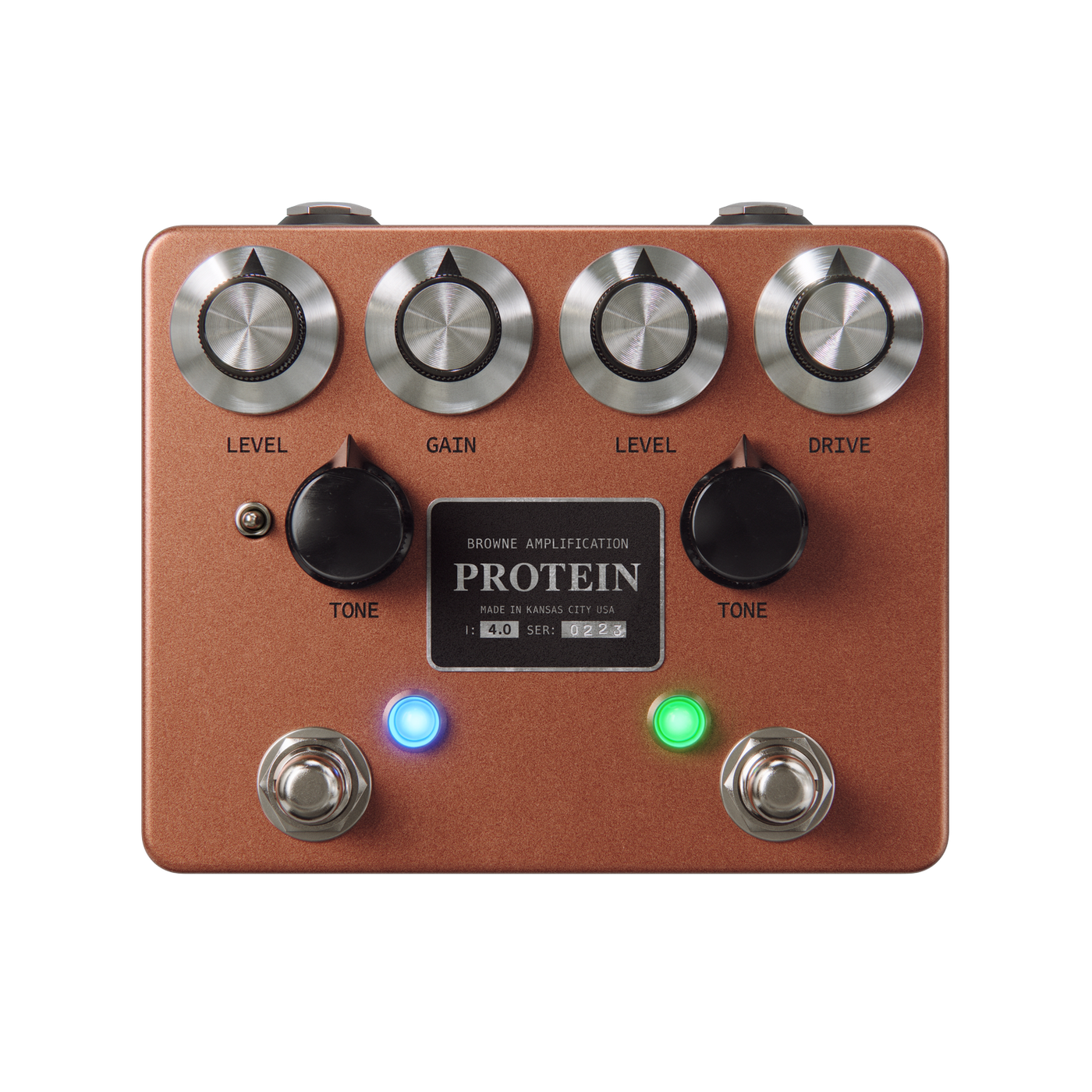 Browne Amplification Protein Dual Overdrive V4 - Copper — Pedal Empire