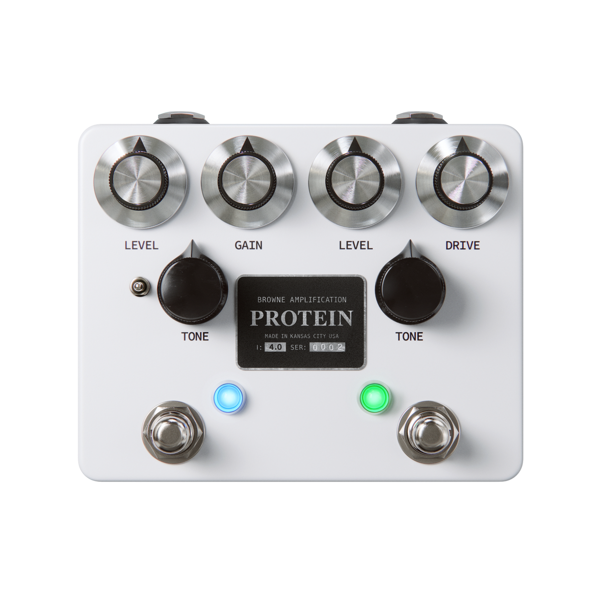 Browne Amplification Protein Dual Overdrive V4 - White — Pedal Empire